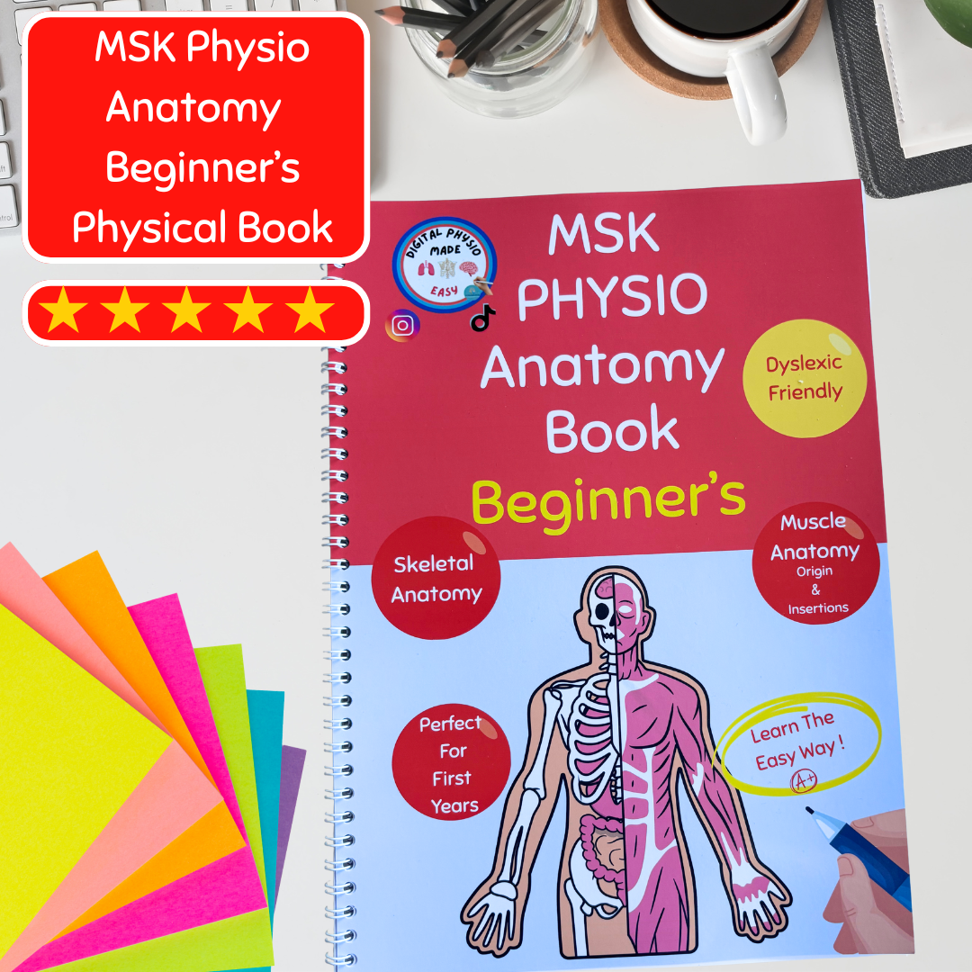 Physical Book- Anatomy book Beginner's – Digitalphysiomadeeasy